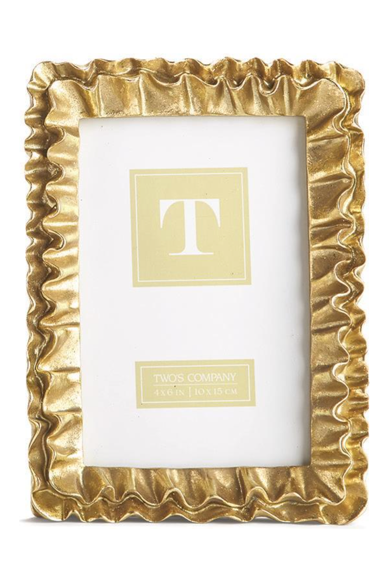 Gold Ruffle 4x6 Frame – Monkee's of Wilmington
