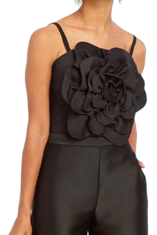 Dominique Flower Top, Black – Monkee's of Wilmington
