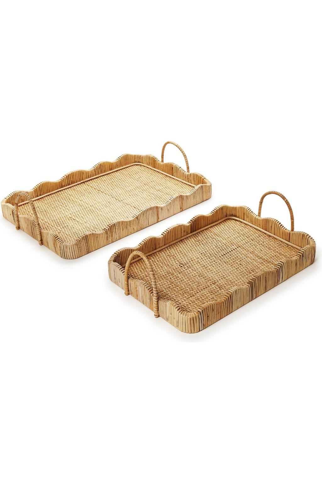Small Scallop Handle Tray Two's Company – Monkee's of Wilmington